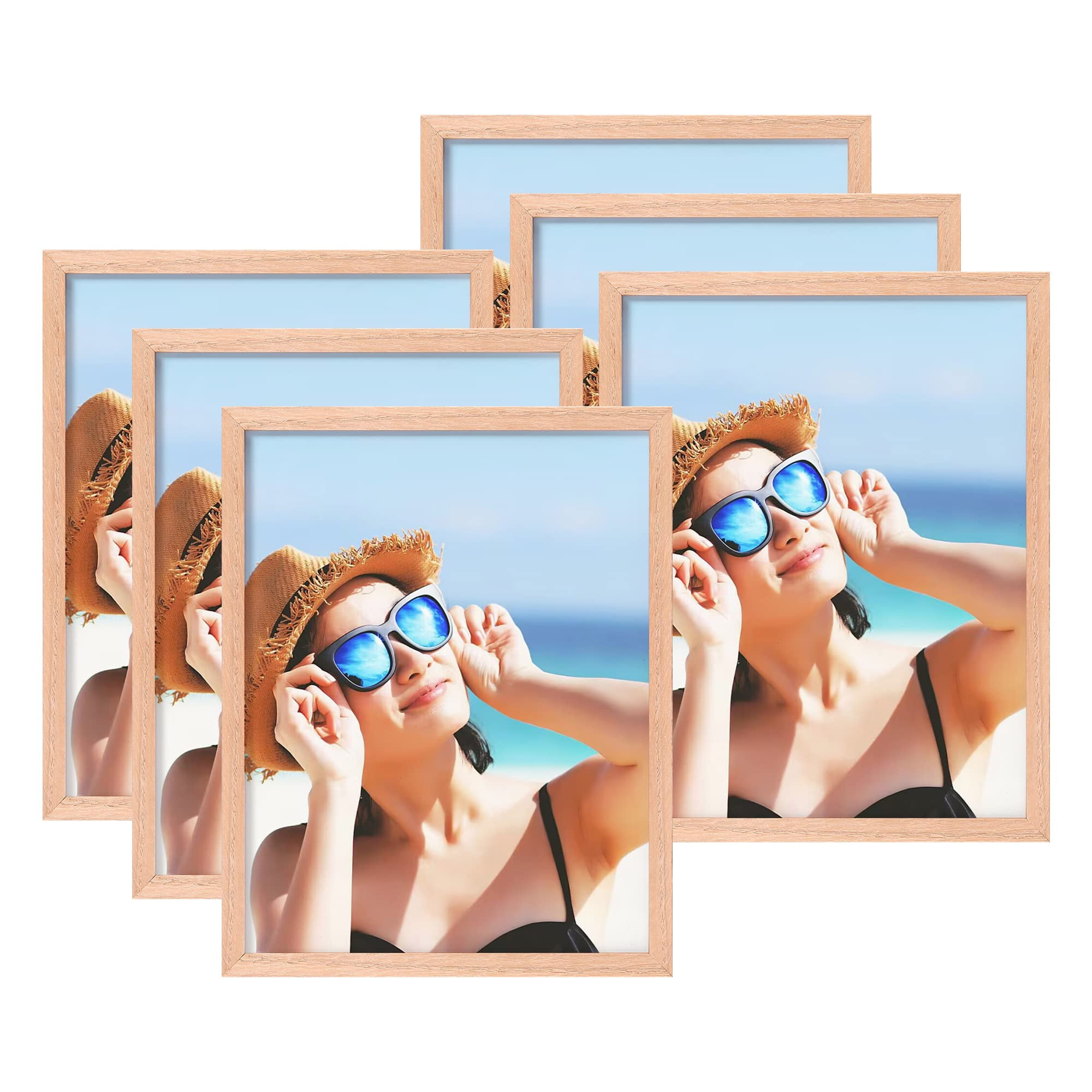 Click here for Atobart 8x10 Oak Solid Wood Picture Frames Set Of... prices