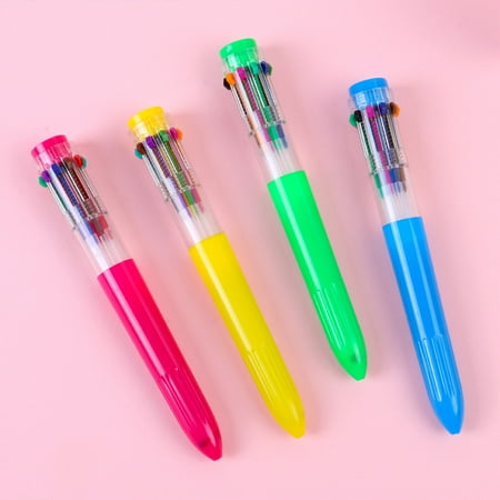 Shuttle Pen, 10 Multi-color Ballpoint Pens, 4 Neon Colors In Pen for ...