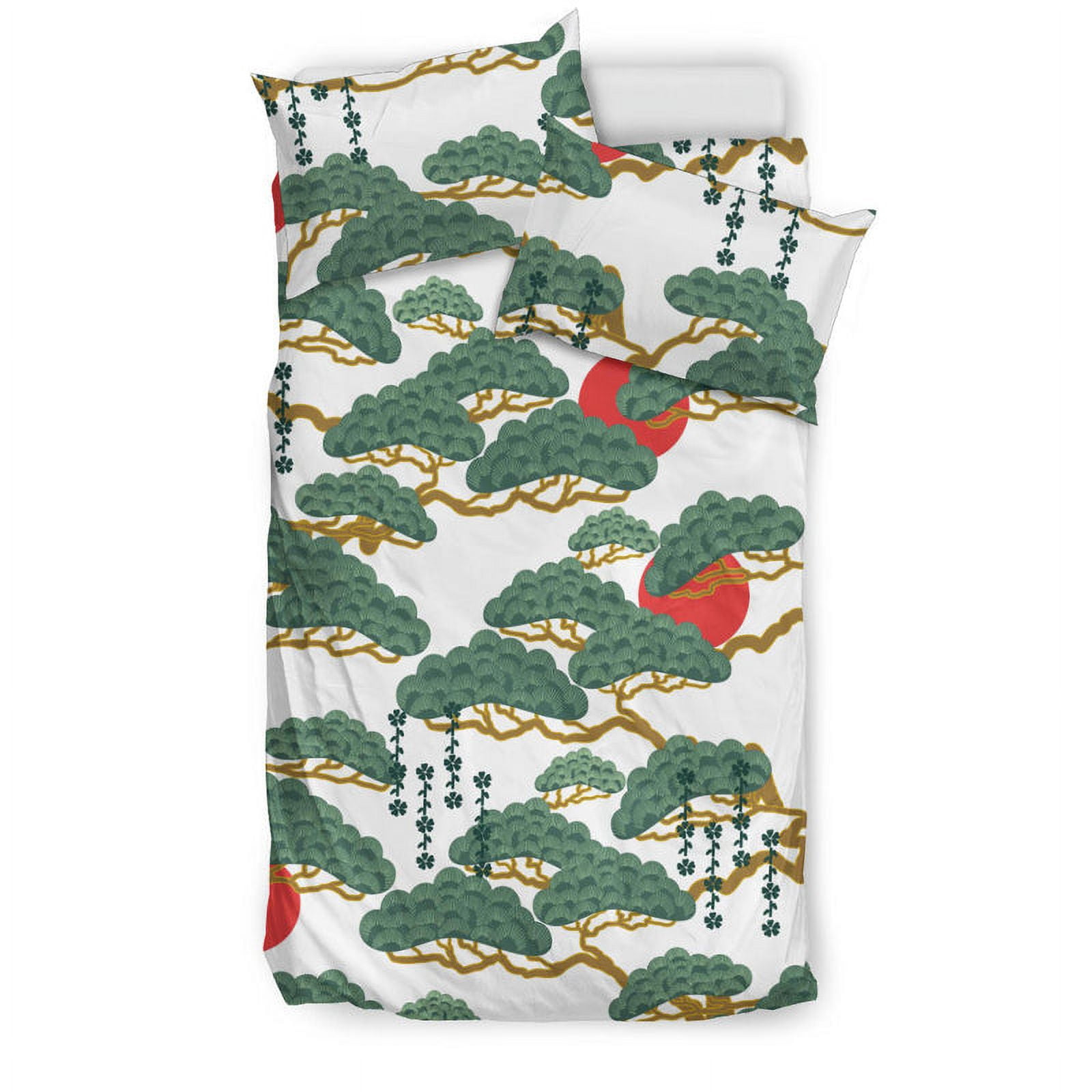 Juego de cama con estampado japonés Bonsai Red Sun | Bodega Aurrera en ...