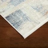 Free Shipping! Mainstays Neutral Abstract Washable Indoor Area Rug 5x7 ...