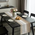 Brown Grey Table Runner 48 Inches,Short Dining Table Runners Dresser ...