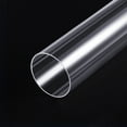 2pcs Clear Rigid PVC Pipe 36mm ID x 38mm x 0.5m Round Tube - Walmart.com