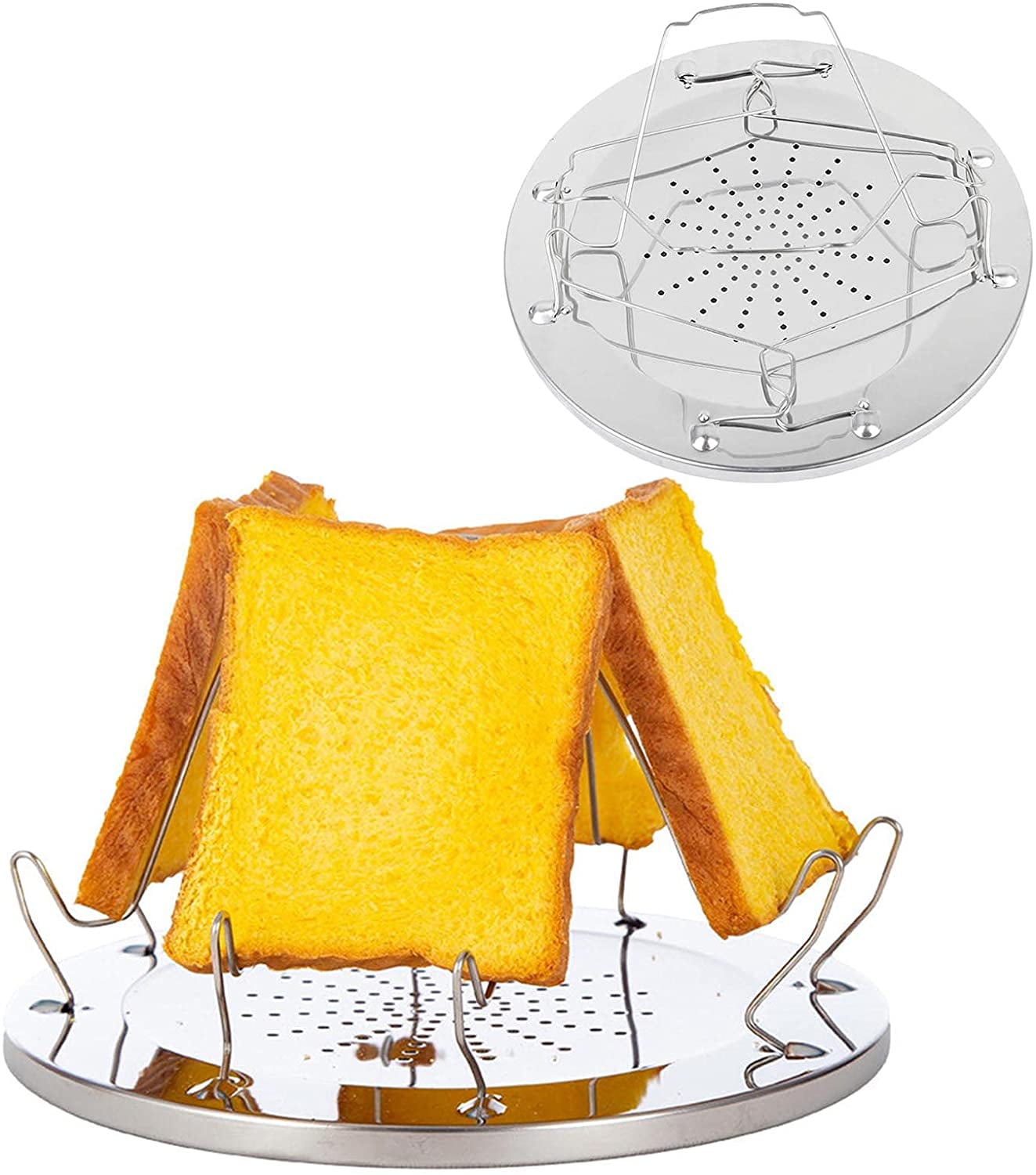 Outdoor BBQ Toast Tray with Holes Camping Simple Stainless Steel ...