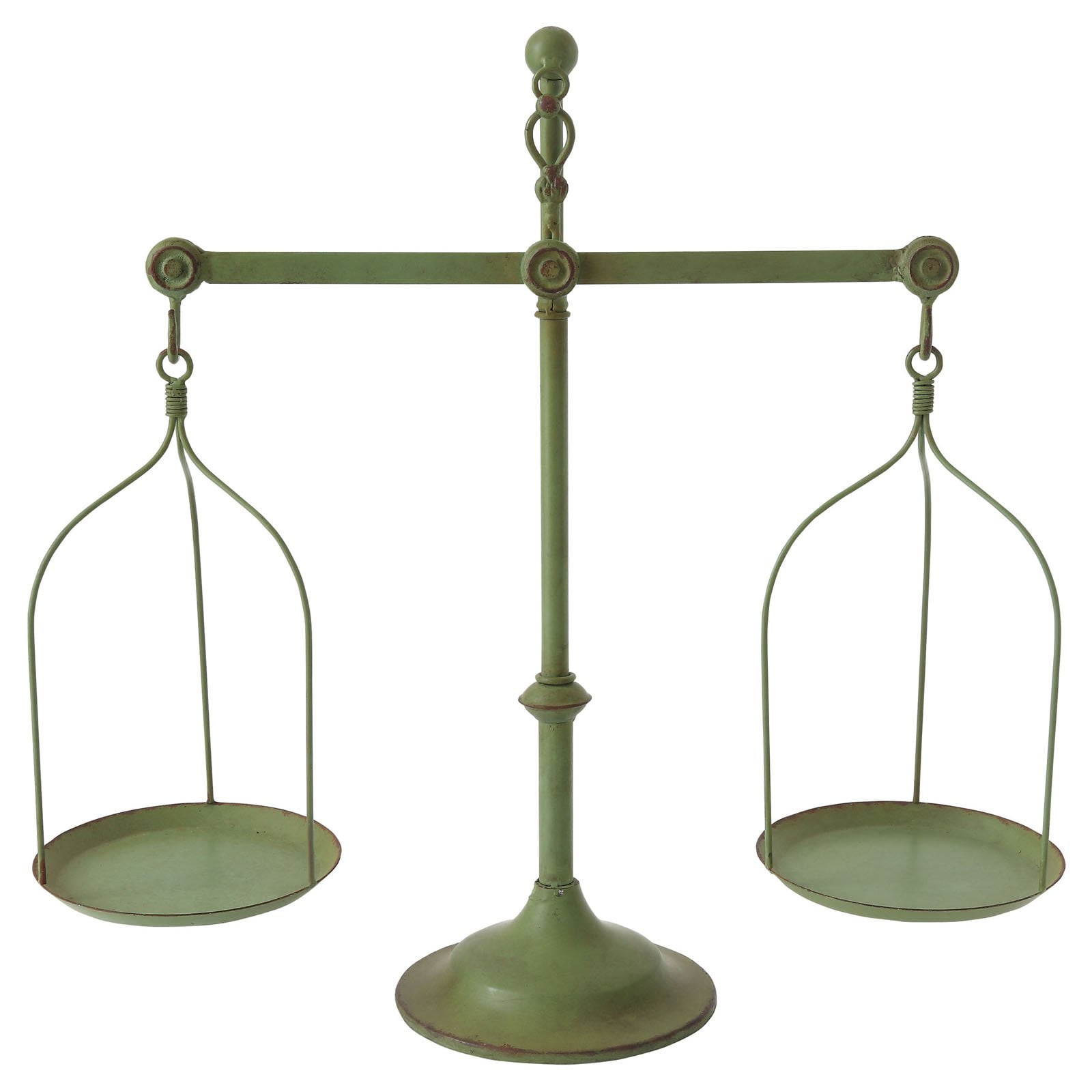 3R Studios Decorative Distressed Green Vintage Metal Scale - Walmart ...
