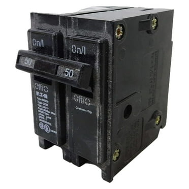 Eaton BQ Quad Breaker, 2-Pole 30 Amp, 2-Pole 50 Amp, Independent Trip ...