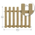 Yardlink Cedar Wood Fence Panel, 34 inch H x 47 inch W - Walmart.com