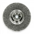 Weiler Wide-Face Crimped Wire Wheel, 8 in Dia. x 1 1/2 in W, 0.0147 in ...
