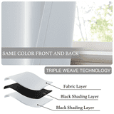 Coodeto Blackout Curtains Noise Reducing, Self Adhesive Thermal ...