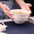 Rightitem Wheat Straw Bowls, Lightweight Unbreakable Dinnerware Set ...