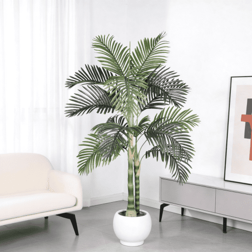 Click here for Unbranded 5ft Golden Cane Artificial Palm Tree Wit... prices