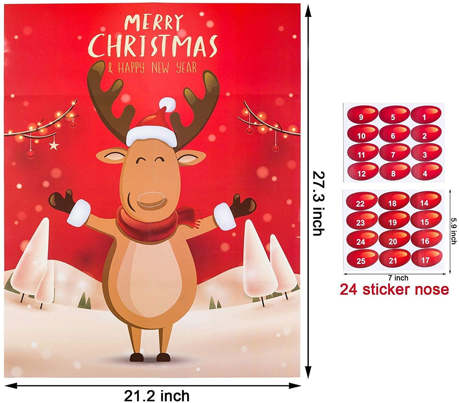 Pin The Nose On The Reindeer