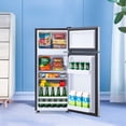 TACOOL Apartment Size Mini Fridge Dual Door 2.65Cu.ft Dorm Refrigerator ...