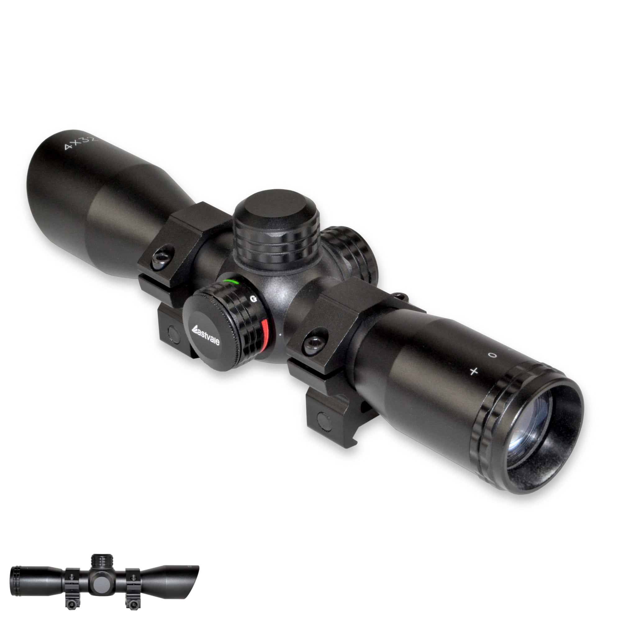 Eastvale 4X32 Crossbow Scope with Illuminated Crossbow Reticle (Red ...