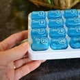 Pill Thing Monthly Pill Organizer, AM PM 2 Times a Day, 31 Day Portable ...