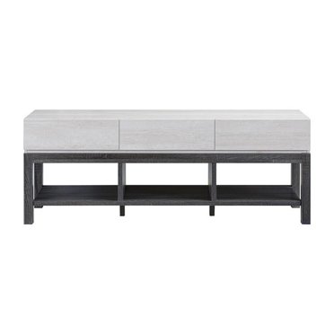 Bowery Hill Modern / Contemporary Rustic Turquoise Solid Wood 65" TV ...