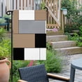 Brown Gray Garden Flag 28x40 Inch Abstract Color Block Double Sided ...