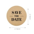 Koyal Wholesale Save The Date Sticker, Kraft Brown Design, Save The ...