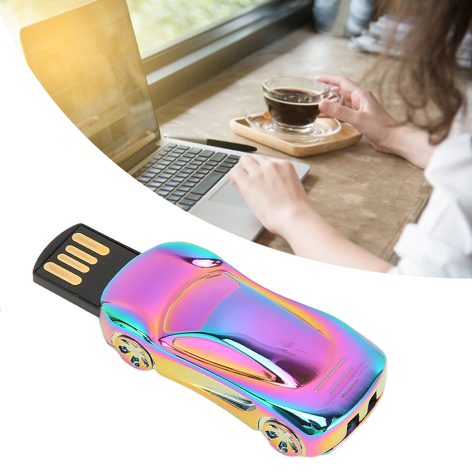 Memoria USB, Interfaz USB2.0 Drive Flash USB ESTABLE Forma de Automóvil ...