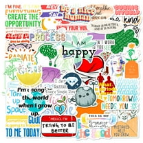 100PCS Motivational Stickers for Emotional Support, Water Bottle Laptop ...