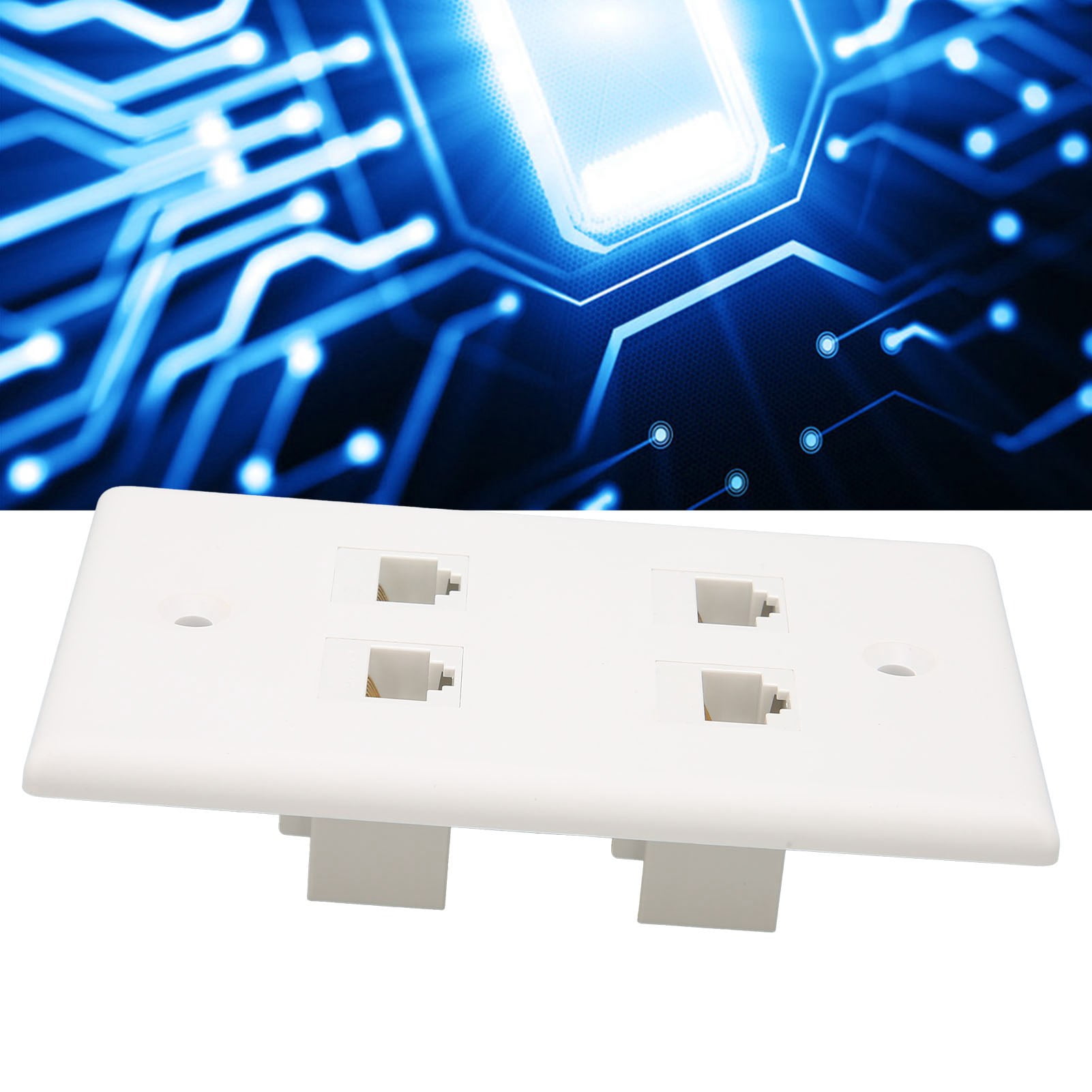 Click here for Zaqw Cat6 Wall Plate  4 Port Ethernet Wall Plate E... prices