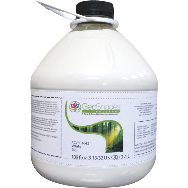 GeoShades BAC Paint Colorant, White, 1 Gal. - Walmart.com