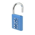 Uxcell 10-Digit Combination Padlock Push Button Locker Locks Blue 2Pcs ...