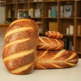 3D Simulation Bread Shape Plush Pillow, 15.7in Soft Butter Toast Bread ...