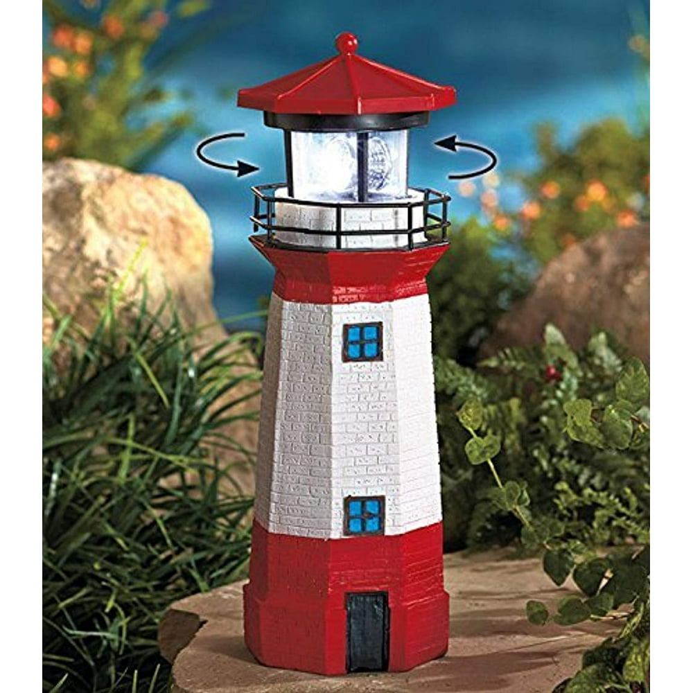 Jumbl Solar Lighthouse with Rotating Lamp - Walmart.com - Walmart.com