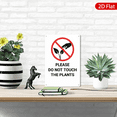8x12 Inch Metal Wall Art Rectangle Vintage Garden Warning Sign Do Not ...