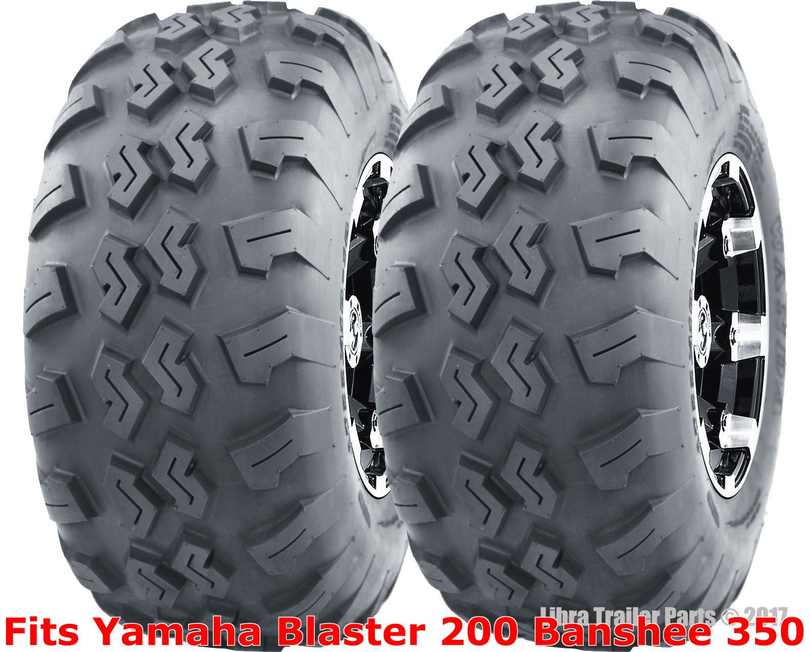 2 ATV Tires 21x7-10 21x7x10 Yamaha Blaster 200 Banshee 350 front P3018 ...