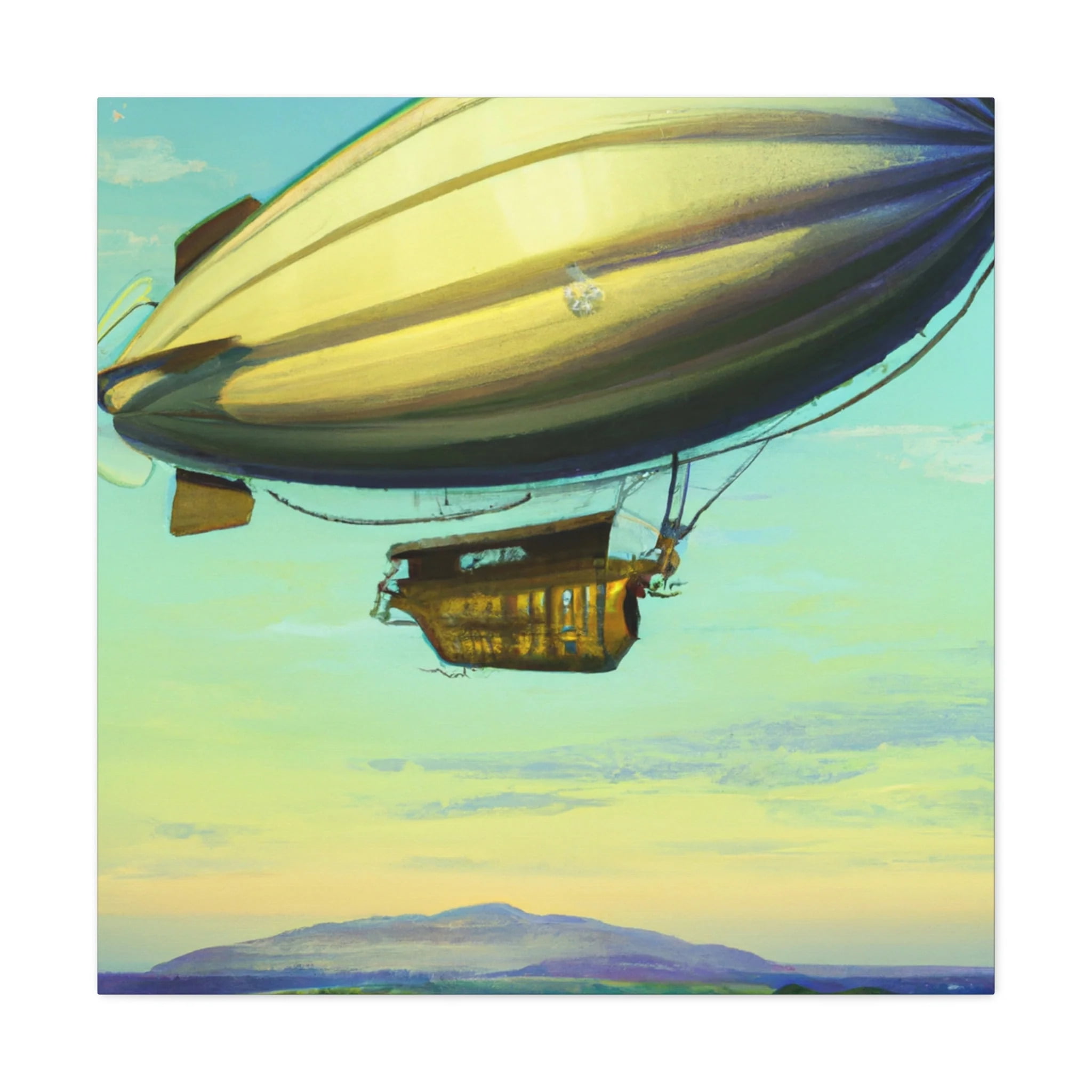 The Majestic Blimp Rise - Canvas - Walmart.com