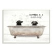 Stupell Animal Bathroom Happiness Bubble Bath Dog Quote Art - Walmart.com