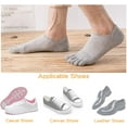 STONCEL 5 Pairs Men's Toe Socks Cotton Low Cut Liner Socks5 Finger ...