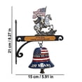 AOOOWER Iron Bell For Independence Day Decorations And Outdoor Holiday ...