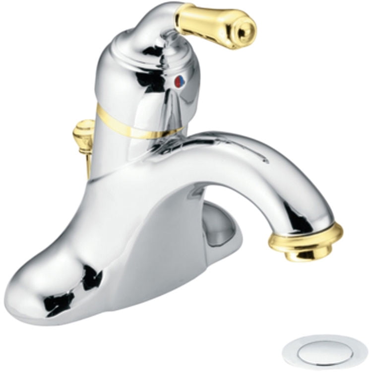 MOEN 4557CP MONTICELLO 1-HNDL LOW ARC LAVATORY FAUCET CHROME POLISHED ...