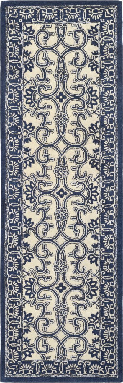 Surya SMI2158-268 Blue Smithsonian 3' X 8' Runner Wool Hand Tufted ...