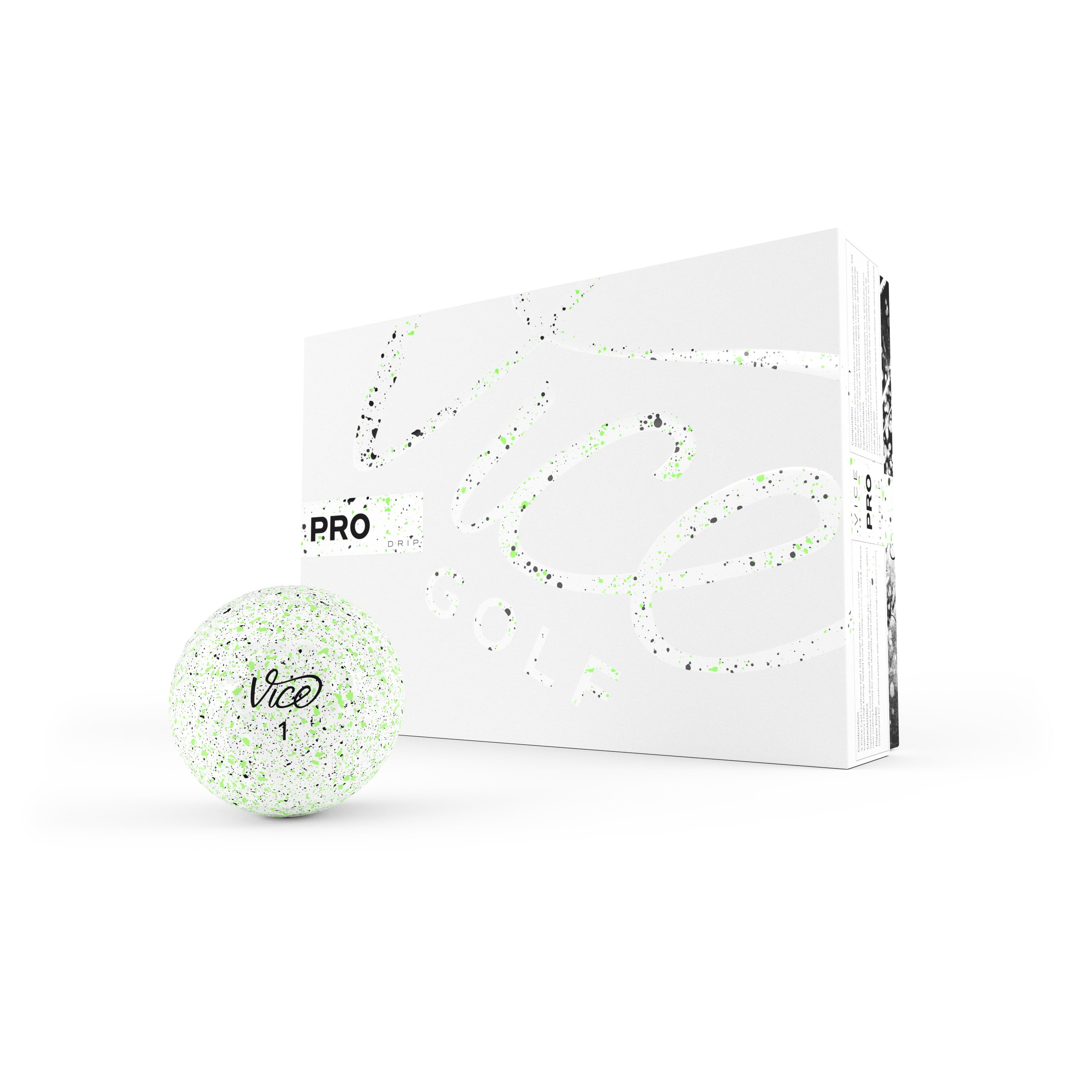 Vice Golf Pro Drip Golf Balls, Lime, 12 Pack - Walmart.com