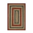 Homespice Chester Red Braided Rug 4x6' Rectangular Country Style Rugs ...