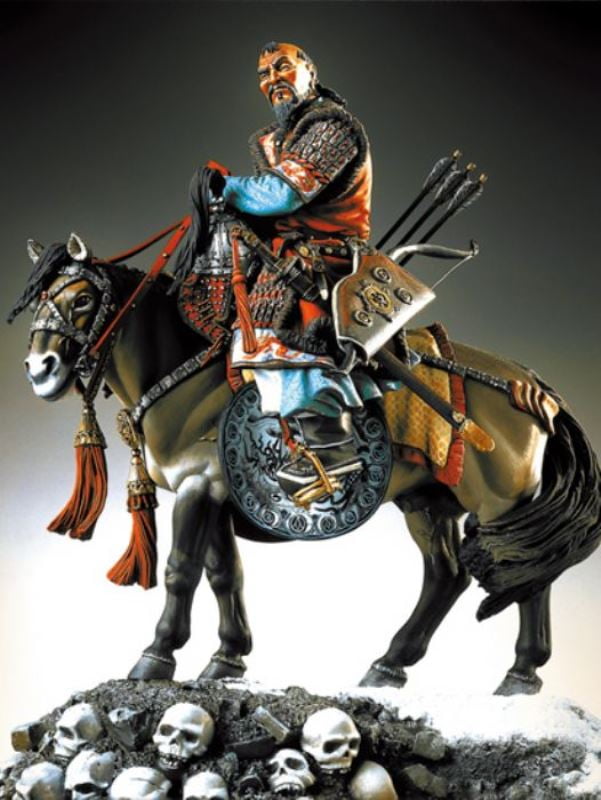 Pegaso Models 90mm Genghis Khan 13.c White Metal Figure Kit #90-905 ...