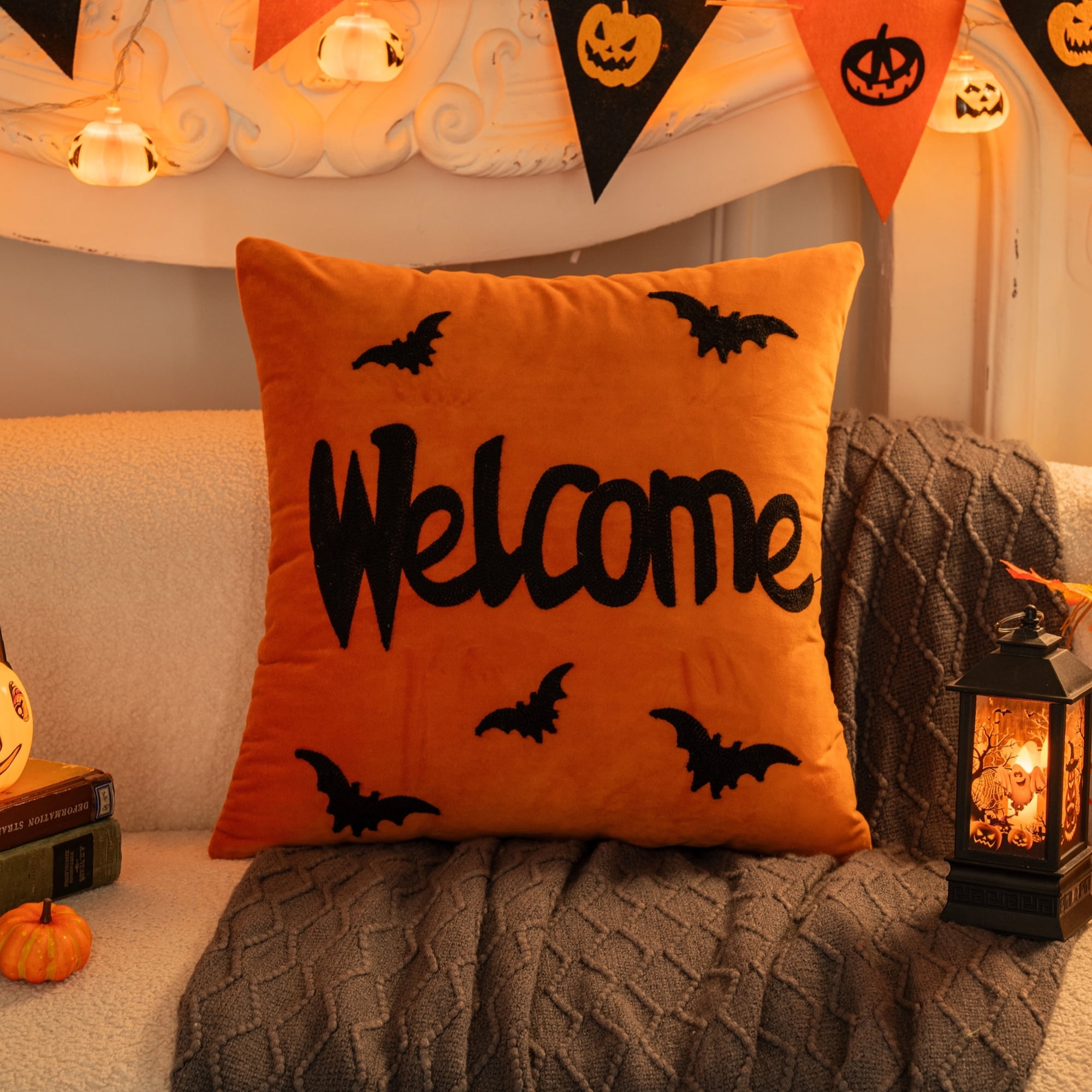 Click here for Aqothes Halloween Velvet Pillow Covers 12x20 Inch... prices