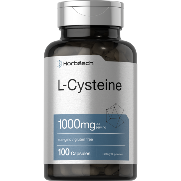 L Cysteine 1000mg | 100 Capsules | by Horbaach - Walmart.com