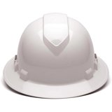 PYRAMEX Ridgeline Full Brim Hard Hat, Vented, 4-Point Ratchet Suspension, White - Walmart.com