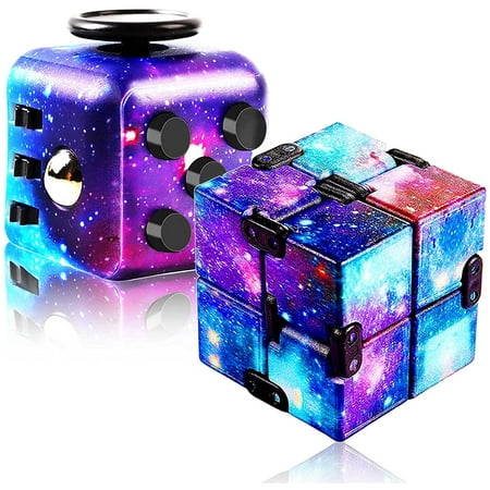 Infinity Cube 2 Pieces Fidget Cube Fidget Toys, Fidget Blocks for ...
