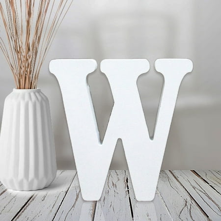 4 Inch White Wood Letters, Unfinished Wood Letters for Wall Decor ...