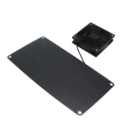 Solar Panel Powered Fan Ventilator, 10W Solar Exhaust Fan Air ...