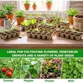 120 Cells Seed Thickened 10-Cell Peat Pots Seed Starter Kit - 12 Trays ...