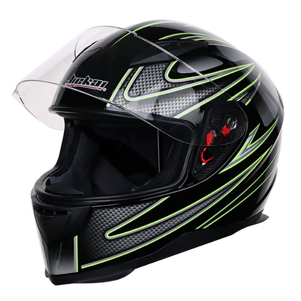 Full Face Motorcycle Street Bike Helmet with Removable Winter Neck ...