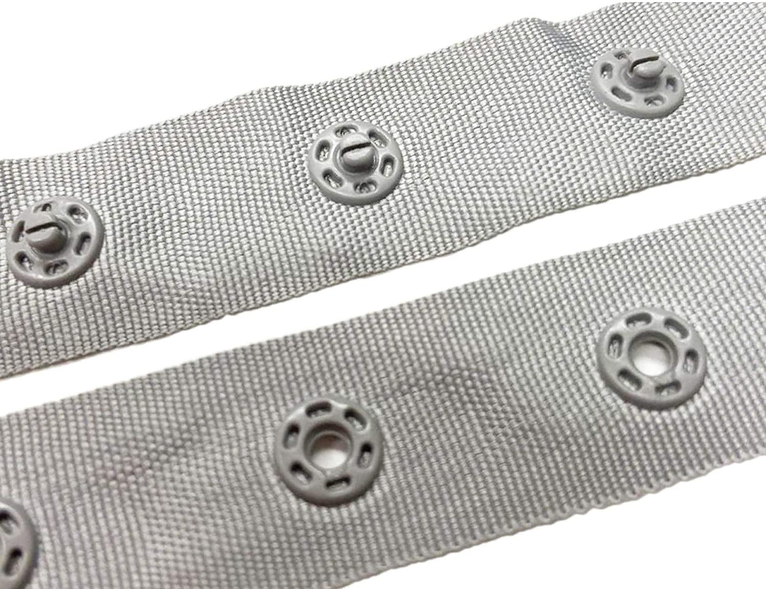 0.7 Inch Snap Button Tape Sewing Fastener Polyester Plastic Press Stud ...