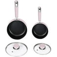 Nonstick Cookware Saucepan Set 1 Quart and 2 Quart with Glass Lid ...
