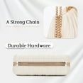 Black Satin Clutch Purse for Women, Formal Evening Bag with Gold Metal ...